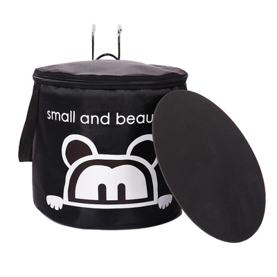 可爱折叠自行车篮筐带盖防水电动自行车滑板车布车篮前筐单车