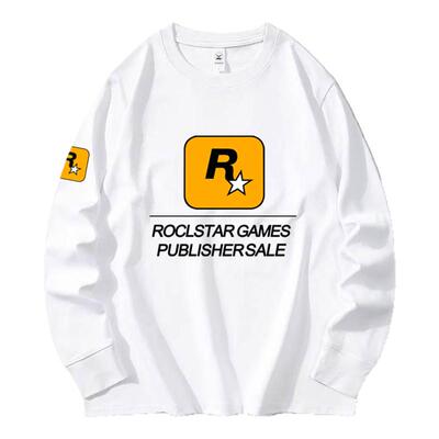 长袖宽松纯棉情侣衣服