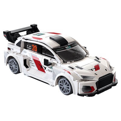 ada咔搭双鹰飞驰人生3积木车模