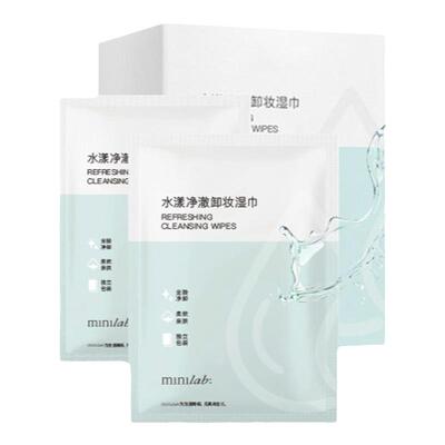 minilab水漾净澈卸妆湿巾20片装