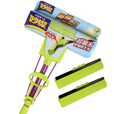 巧妙洁吸水海绵拖把魔吸胶棉地拖