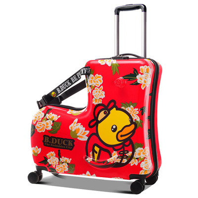 可爱行李箱可坐拉杆箱万向旅行箱