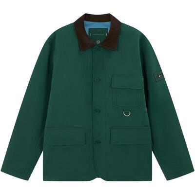 Tommy男装巴恩风灯芯绒翻领夹克