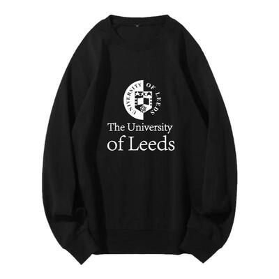 英国利兹大学圆领卫衣宽松春秋