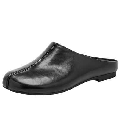 星期六真皮勃肯舒适低跟包头拖