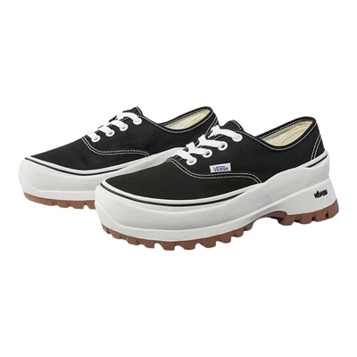 范斯男女同款增高厚底德比帆布鞋