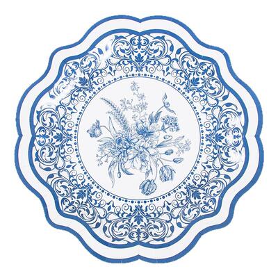 中国风青花瓷纸盘下午茶聚会盘子