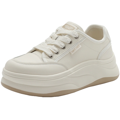 百丽舒适小白鞋百搭休闲板鞋