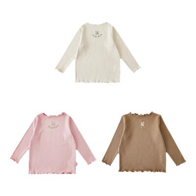 幼悠女童木耳边小兔百搭打底衫