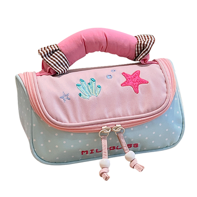 ins化妆包女大容量旅行可爱洗漱包小型便携式外出手提分区收纳袋