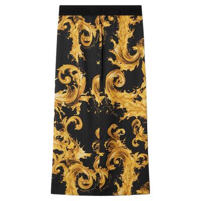 【季末优惠】VERSACE JEANS COUTURE 女士印花迷笛半身裙