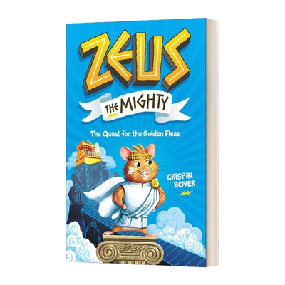 英文原版 Zeus the Mighty #1 The Quest for the Golden Fleas 强大的宙斯1 寻找金跳蚤 儿童桥梁章节故事书 英文版 进口英语书籍
