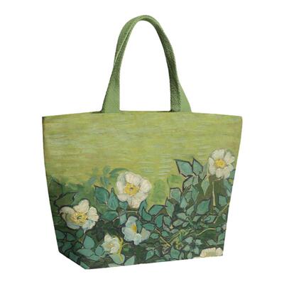 梵高野玫瑰有底定制单肩手提包