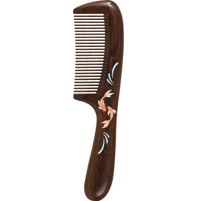 初心礼盒檀木护发梳锦鲤木梳子