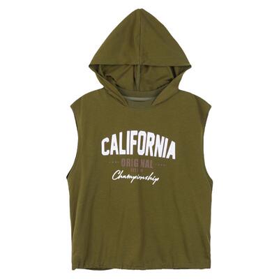 挖到宝了休闲立体印花潮流背心