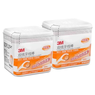 3m细密设计加倍齿缝4盒牙线棒