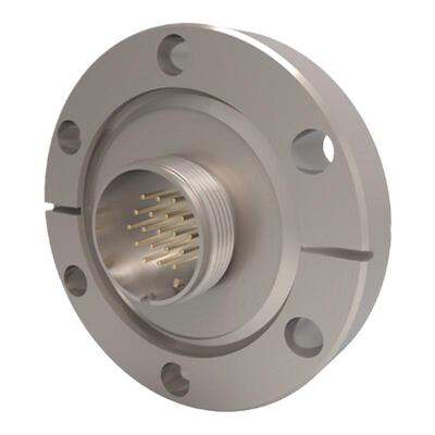 CF法兰航插馈通接头（双面）CFKTMP-II 非标件定制 镀金不锈钢