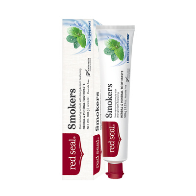 红印烟民无氟低泡去渍牙膏薄荷味