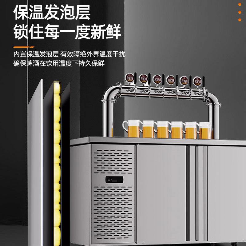 不锈钢扎啤啤酒机商用冷藏生啤鲜啤打酒机精酿打酒设备售酒机