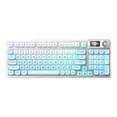 狼蛛新品F98ProV3升级版三模无线透明客制化机械键盘电竞游戏专用