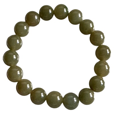 缅甸A货翡翠黄翡小手串11.7mm