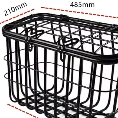 电动车筐老年后置储物加粗带盖Q7