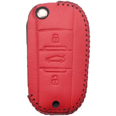 东风标致汽车真皮包扣钥匙套