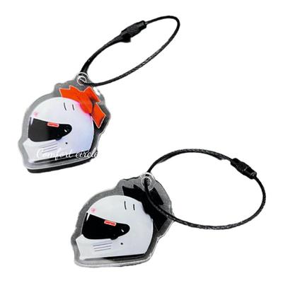 爆音少女来梦学姐蝴蝶结头盔挂件