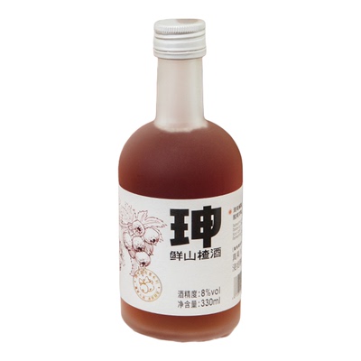 珅玉天津山楂瓶装果酒微醺少女酒