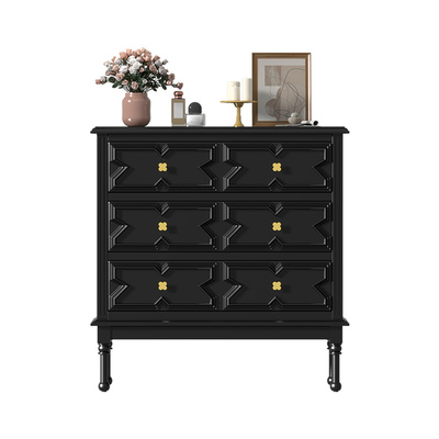 吉森法式中古三抽边柜