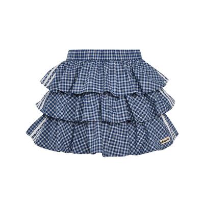 阿迪达斯三叶草女格子百褶短裙