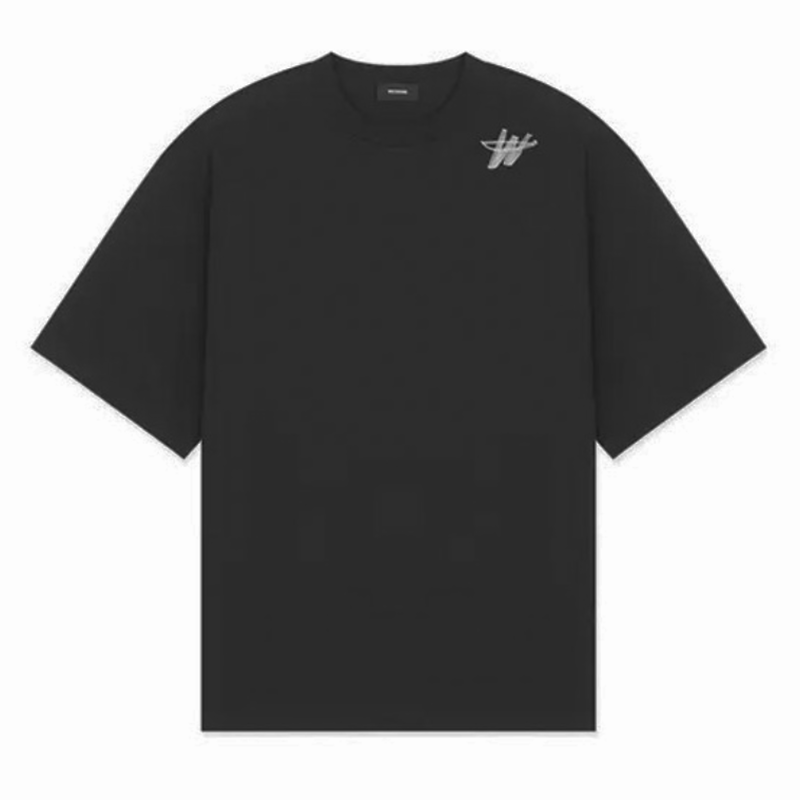 敬仰上帝 WE11DONE TRACK小众潮牌W短袖男女情侣装宽松ins半袖T恤_虎窝淘