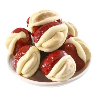 【果栗园】腰果泡芙枣坚果腰果枣散装办公室零食休闲食品网红零食