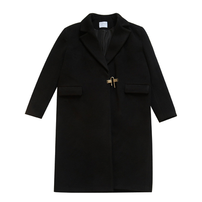 秀场廓形高级感黑大衣