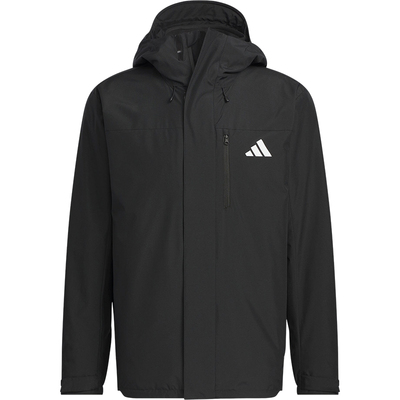 阿迪达斯三合一运动加绒连帽夹克