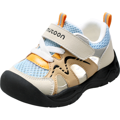 牧童宝宝软底学步鞋透气网面童鞋