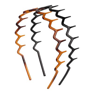 高级感ZIGZAG波浪梳齿发箍套装