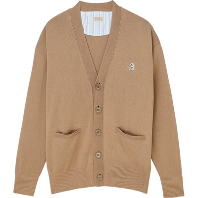 【季末折扣】Undercover 秋冬男贴花针织开襟衫