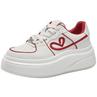 【烈儿38女神节】 LeeCooper厚底小白鞋女款2026春季百搭休闲板鞋