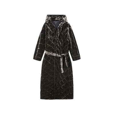 JNBY/江南布衣秋冬浴袍式长款羽绒服女5OBC15230