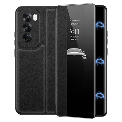OPPOreno12/pro真皮磁吸翻盖外壳