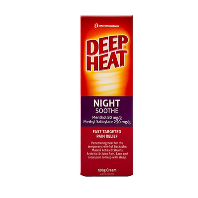澳洲直邮Deep Heat夜用深度热疗按摩膏强效痛风消炎关节肌肉药膏