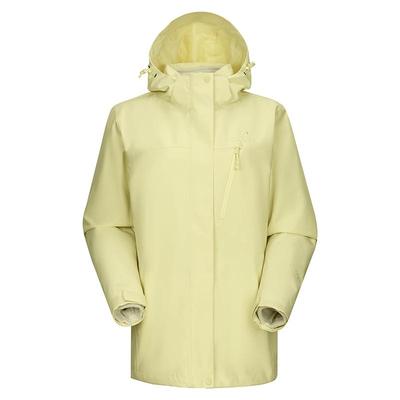 骆驼户外月影黄三合一冲锋衣男女两件套2026新款外套防风登山服