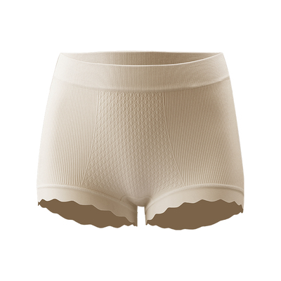 女士平角内裤高弹力女生高弹收腹提臀抗菌透气高弹四角内裤四季女