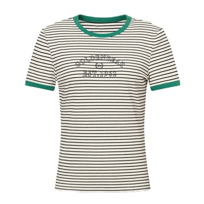 复古学院柔软细腻圆领短袖