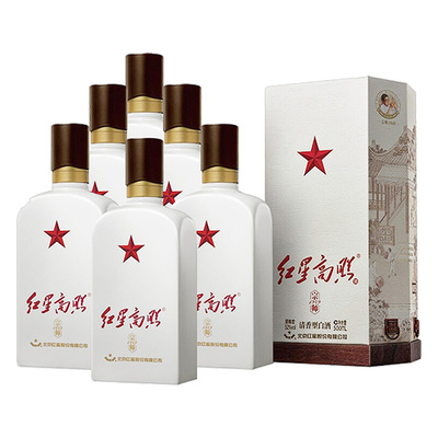 官方授权北京红星二锅头红星高照宗师1949 52度500ml*6瓶礼盒白酒