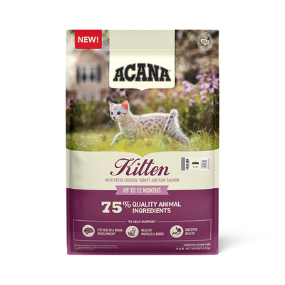 【官方旗舰顺丰】ACANA爱肯拿高蛋白配方幼猫猫粮专用4.5kg正品