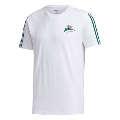 Adidas/阿迪达斯正品NEO男士简约圆领经典运动休闲印花短袖GK5873