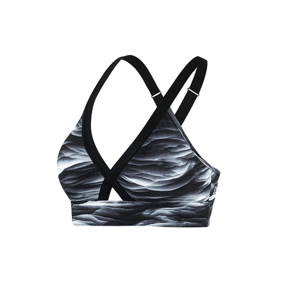 RESHAPE/重塑之路 V领可调肩带海浪印花中强度运动内衣CrossWave