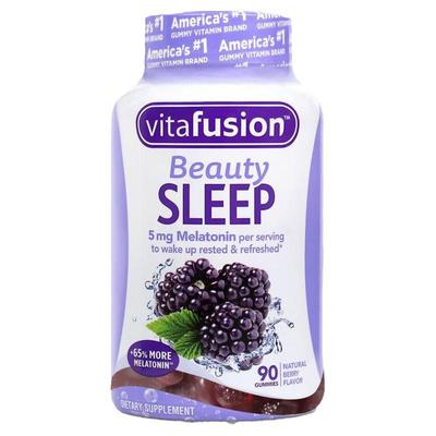 vitafusion褪黑素5mg高含量睡眠美国小熊软糖安瓶新包装